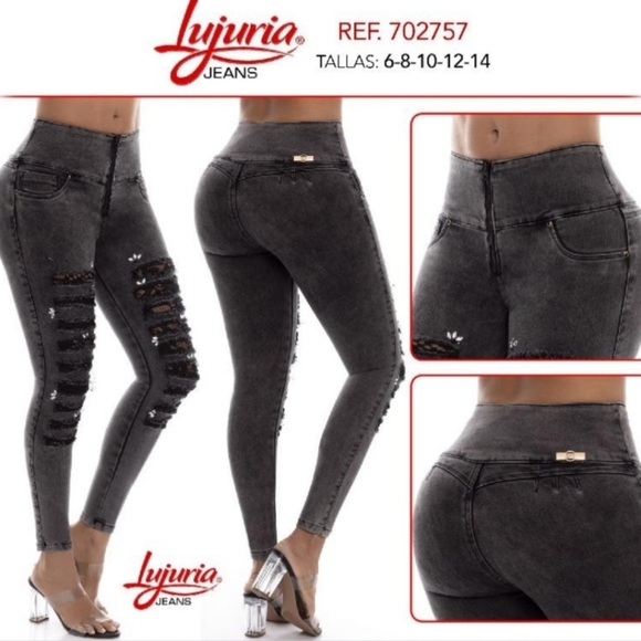 LUJURIA | Jeans | 72757 Grey Colombian Jeans For Women | Poshmark
